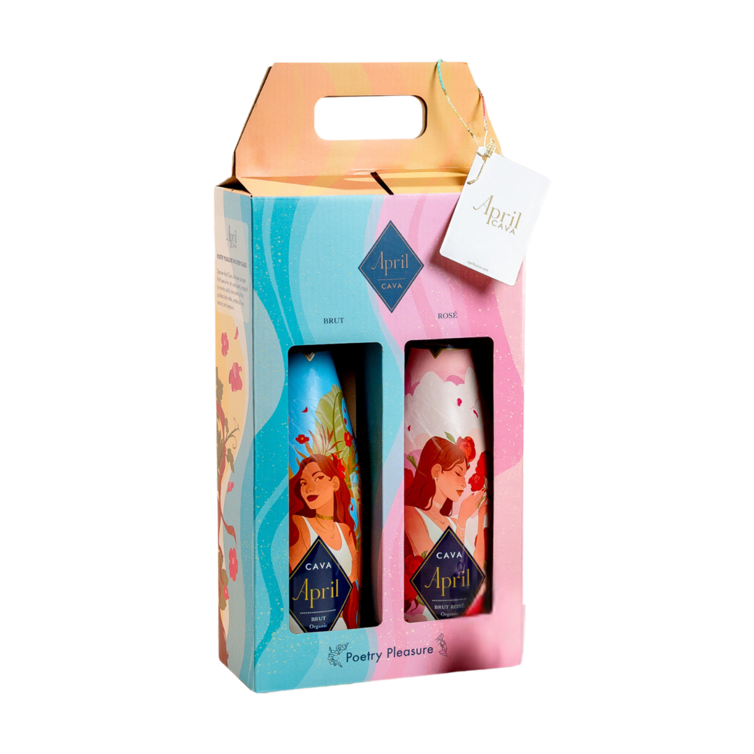 Giftbox Cava April for 2 bottles | Red Dot Wine Singapore